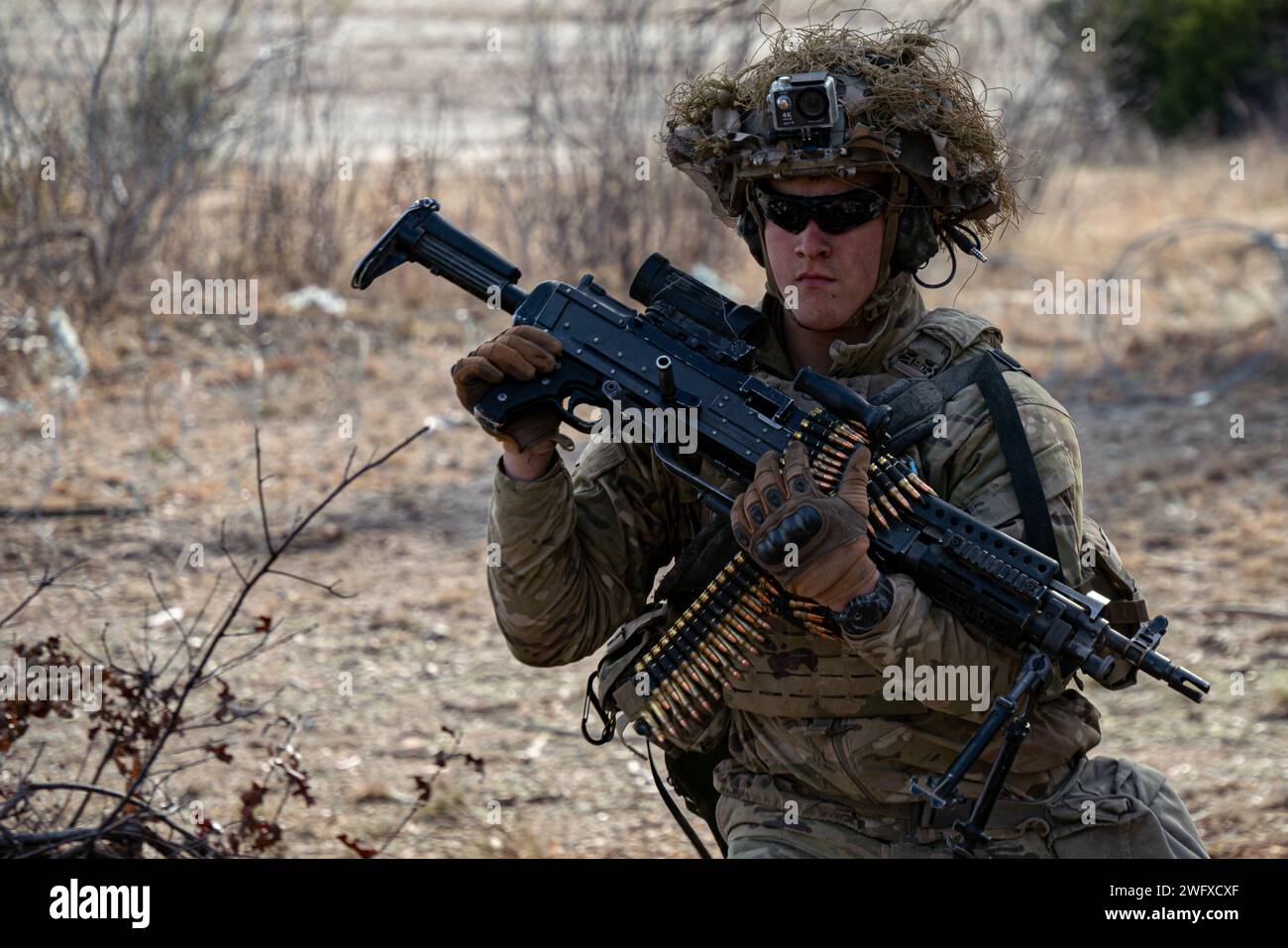 U.S. Army Trooper assigned to 1st Battalion, 12th Cavalry Regiment, 3rd ...