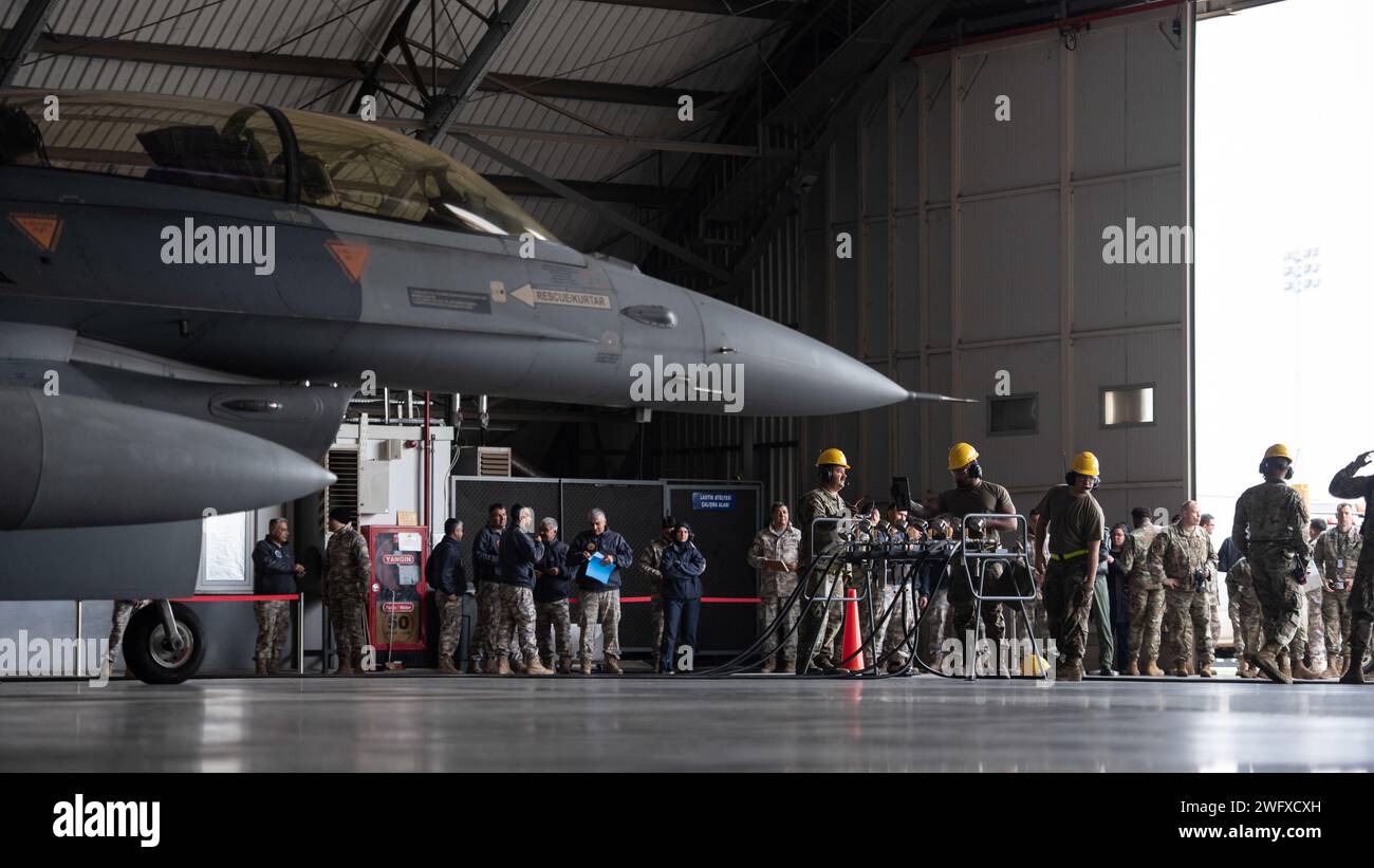 Personnel from the 39th Air Base Wing and the Turkish air force’s 10th ...