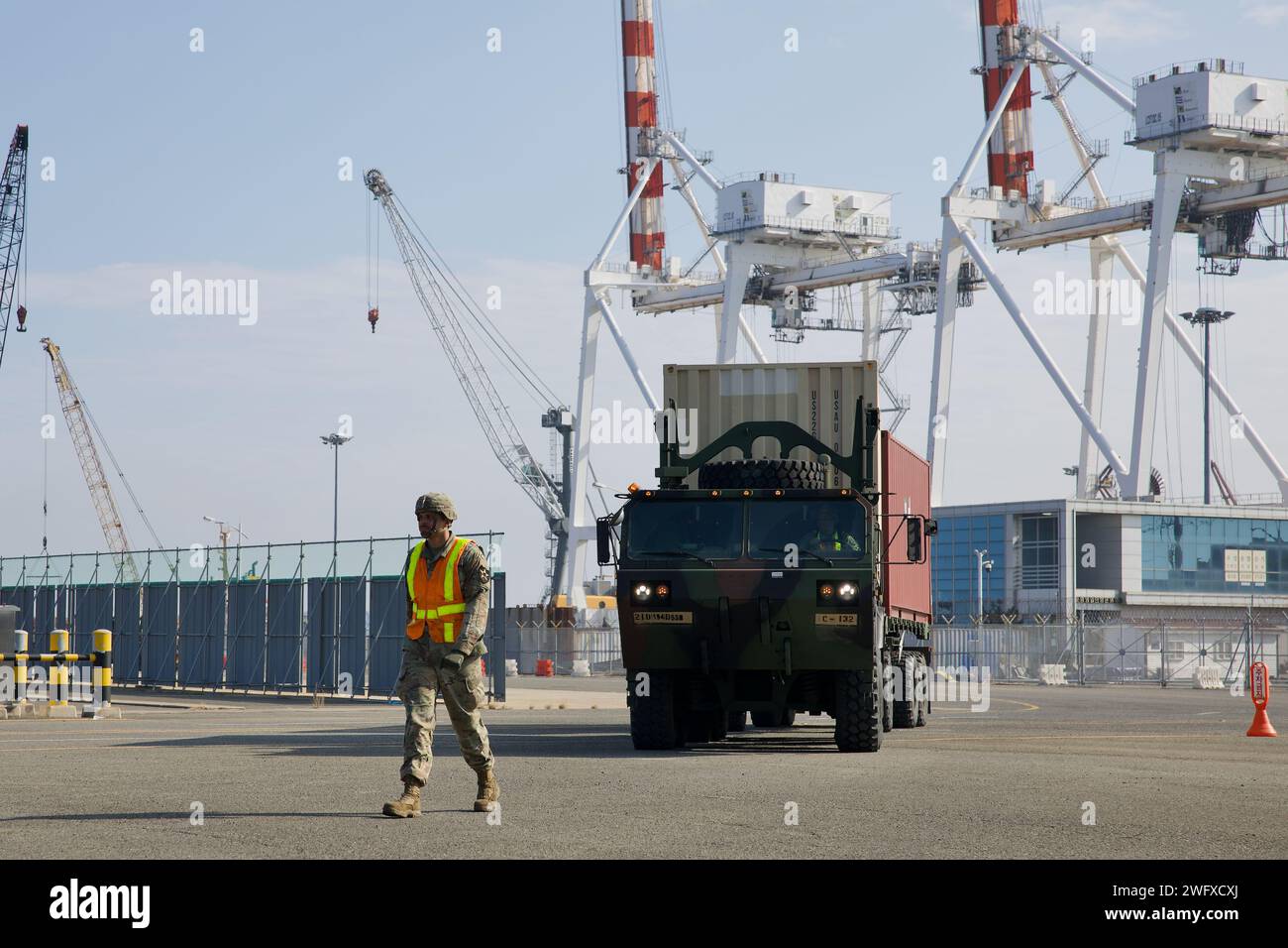 A Soldier assigned to the 194th Division Sustainment Support Battalion ...