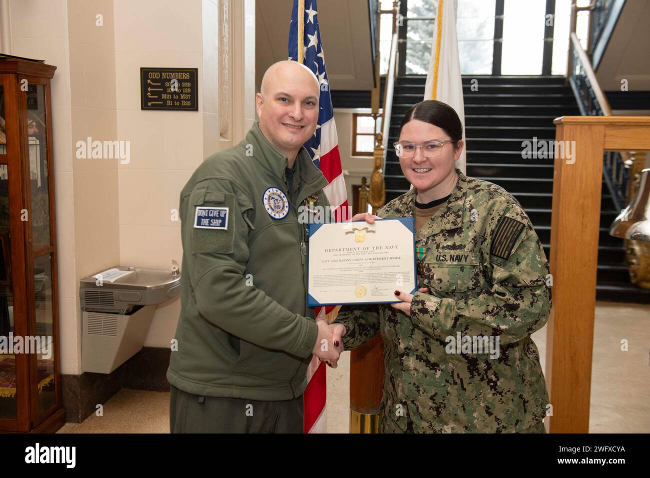 GREAT LAKES, Il. (January 18, 2024) Sailors stationed aboard Naval ...