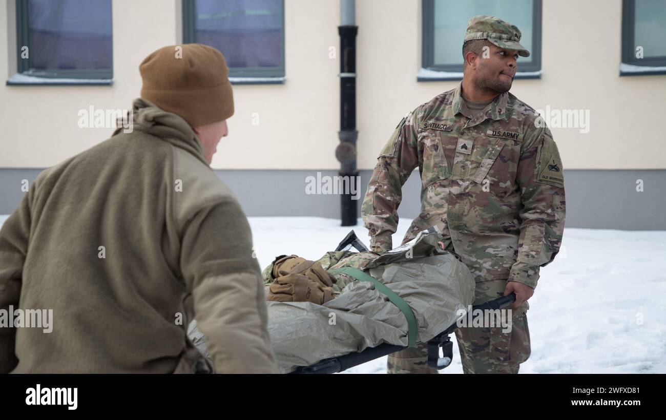 In the intense simulation at Drawsko Combat Training Center, Poland ...
