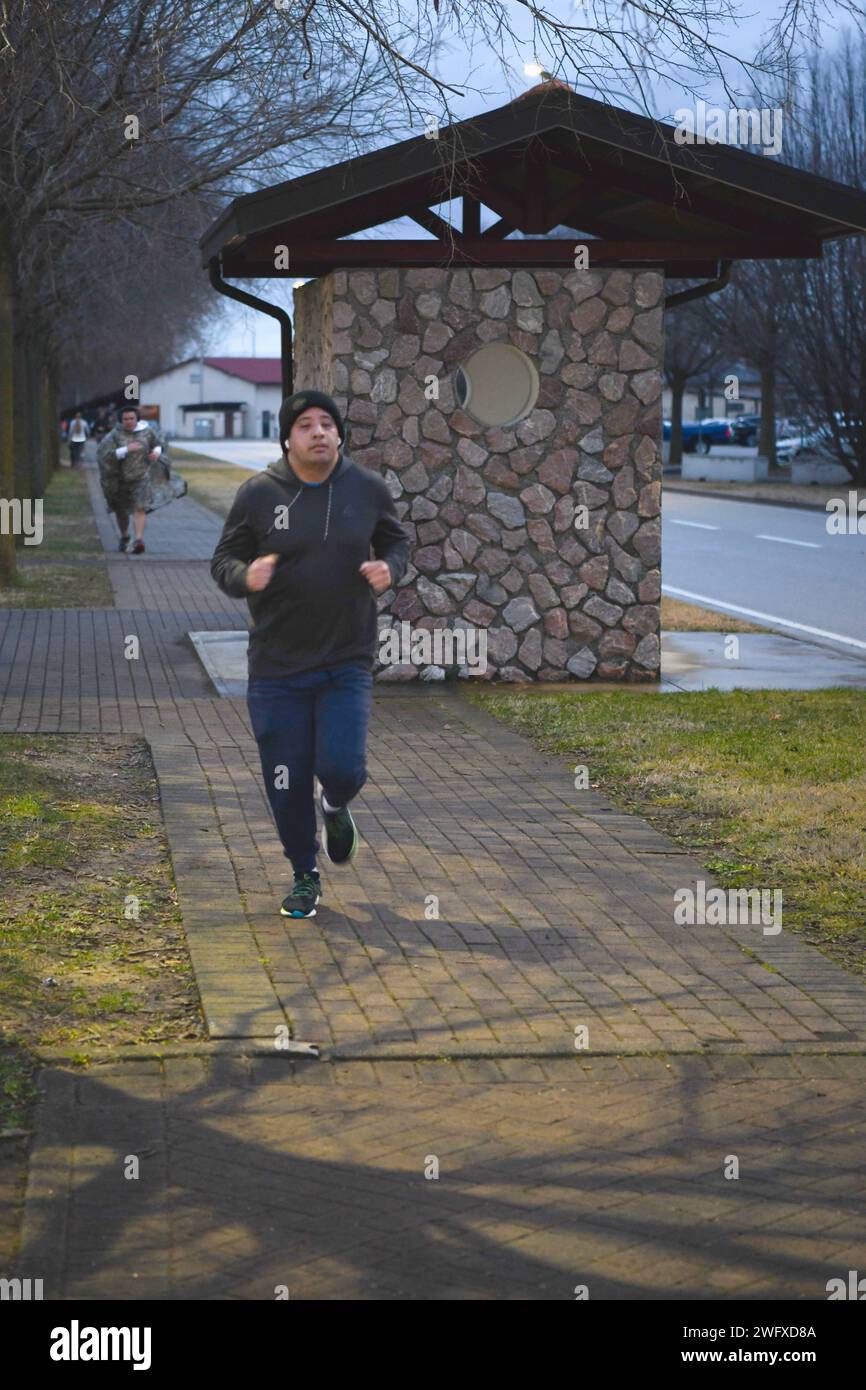 SSgt Jacob Ovalle, 31 CPTS Financial Operations Supervisor, finishes ...