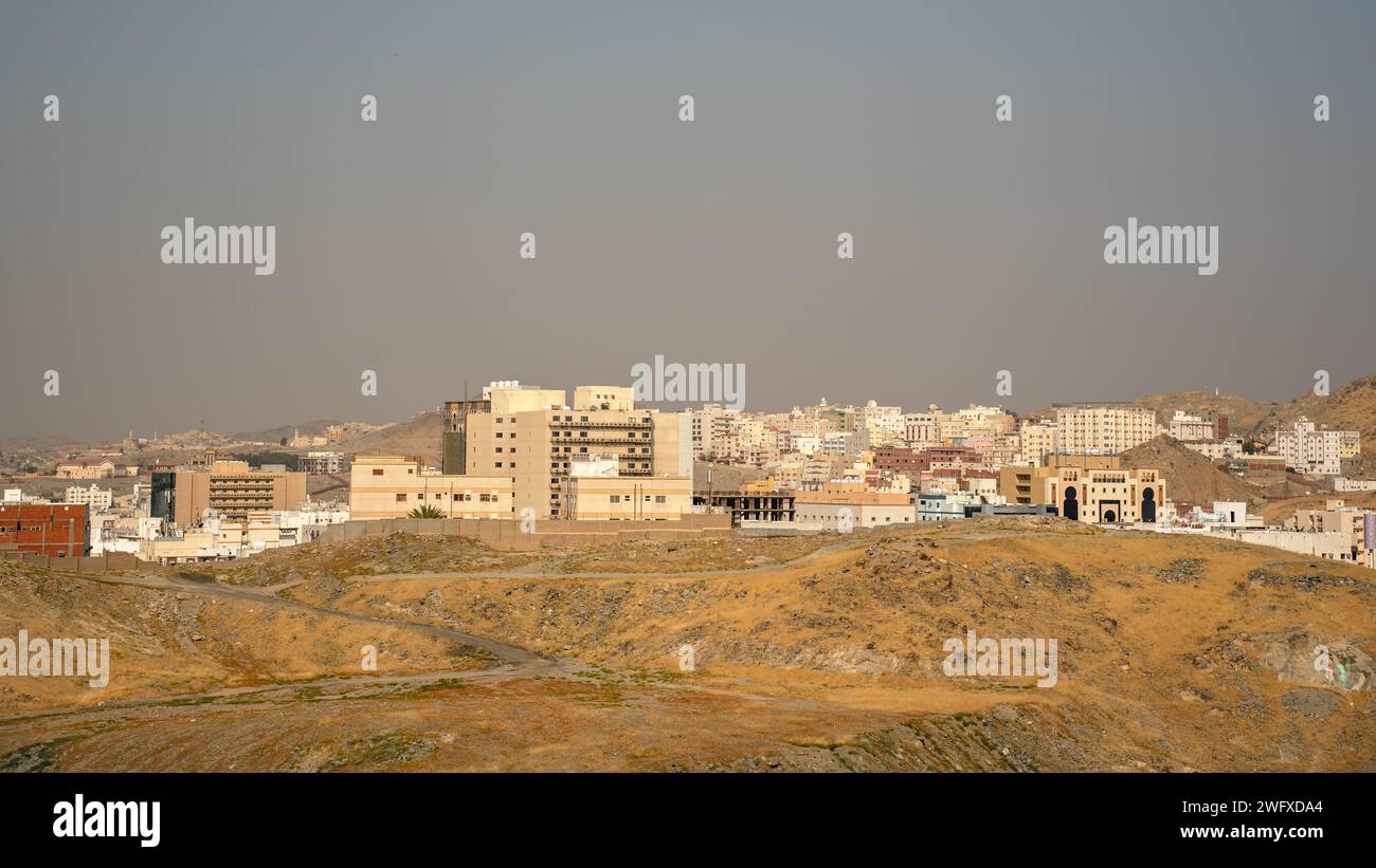 Typical Arabian architecture at suburbs of Mecca, Saudi Arabia ...