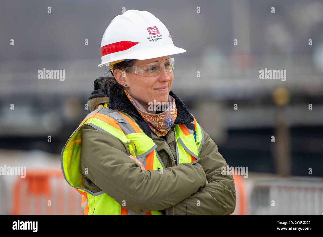 Jenna Cunningham, the resident engineer for the U.S. Army Corps of ...