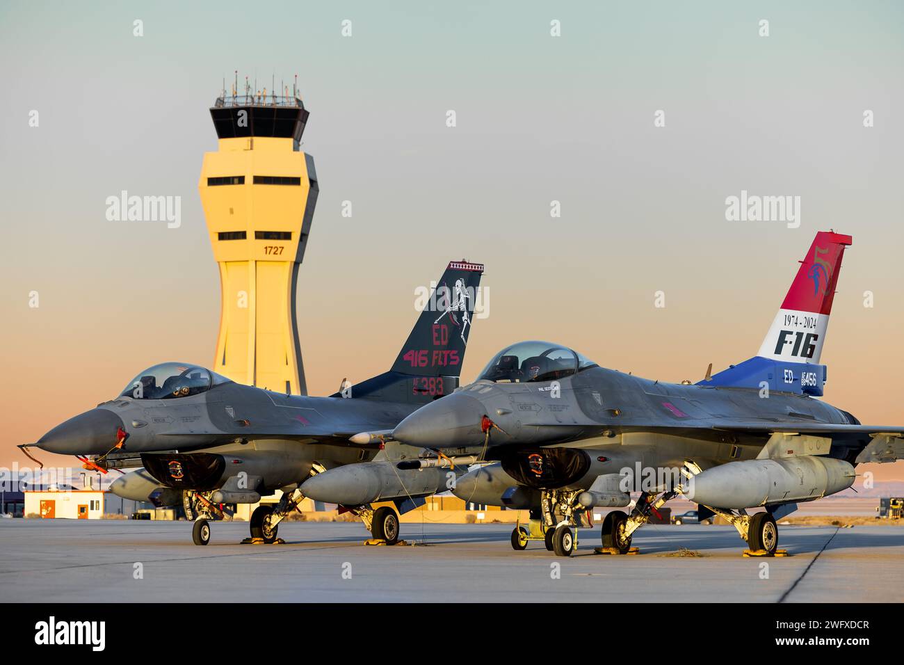 The 412th Test Wing unveiled two F-16s assigned to the 416th Flight ...