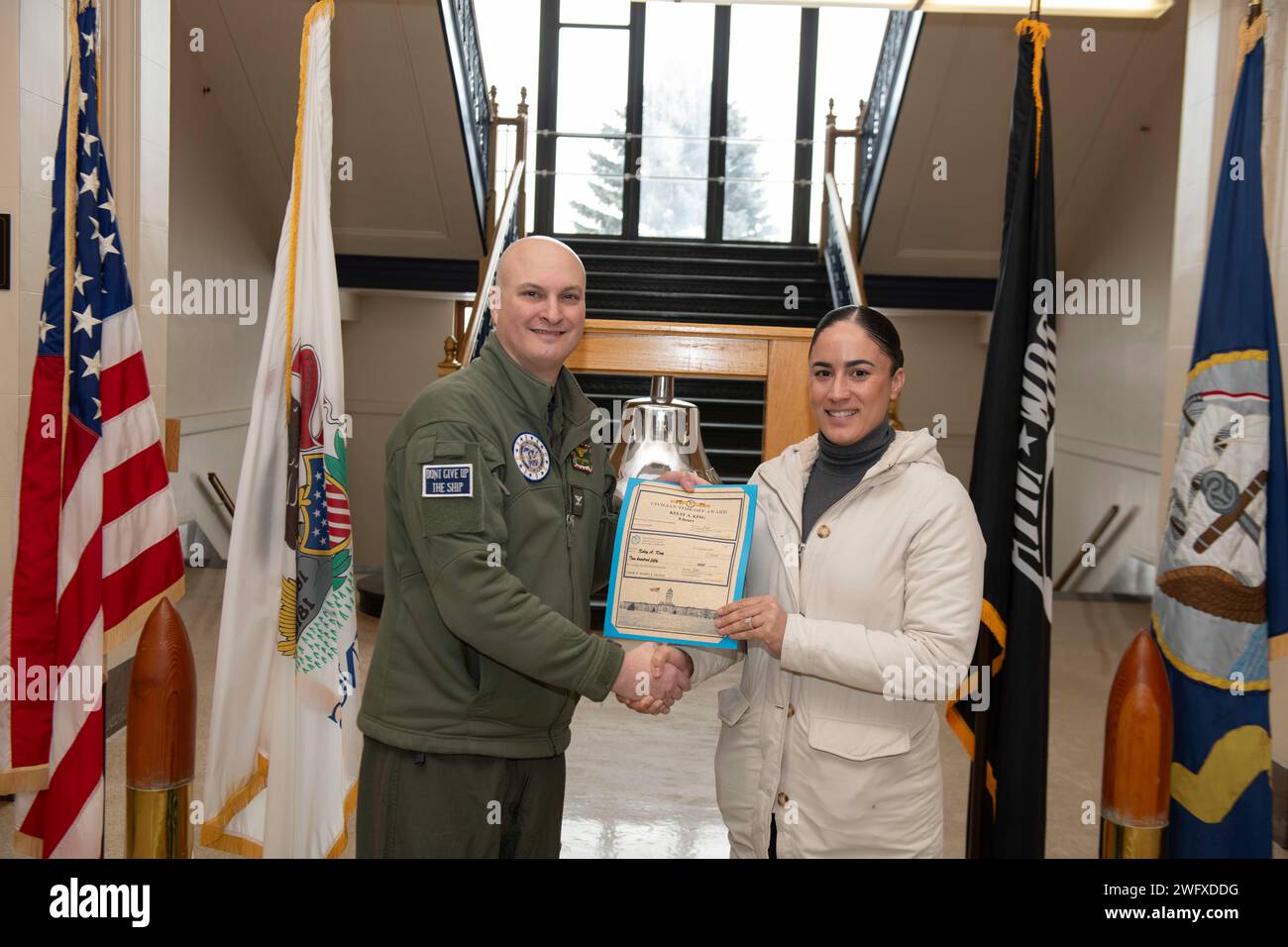GREAT LAKES, Il. (January 18, 2024) Sailors stationed aboard Naval ...