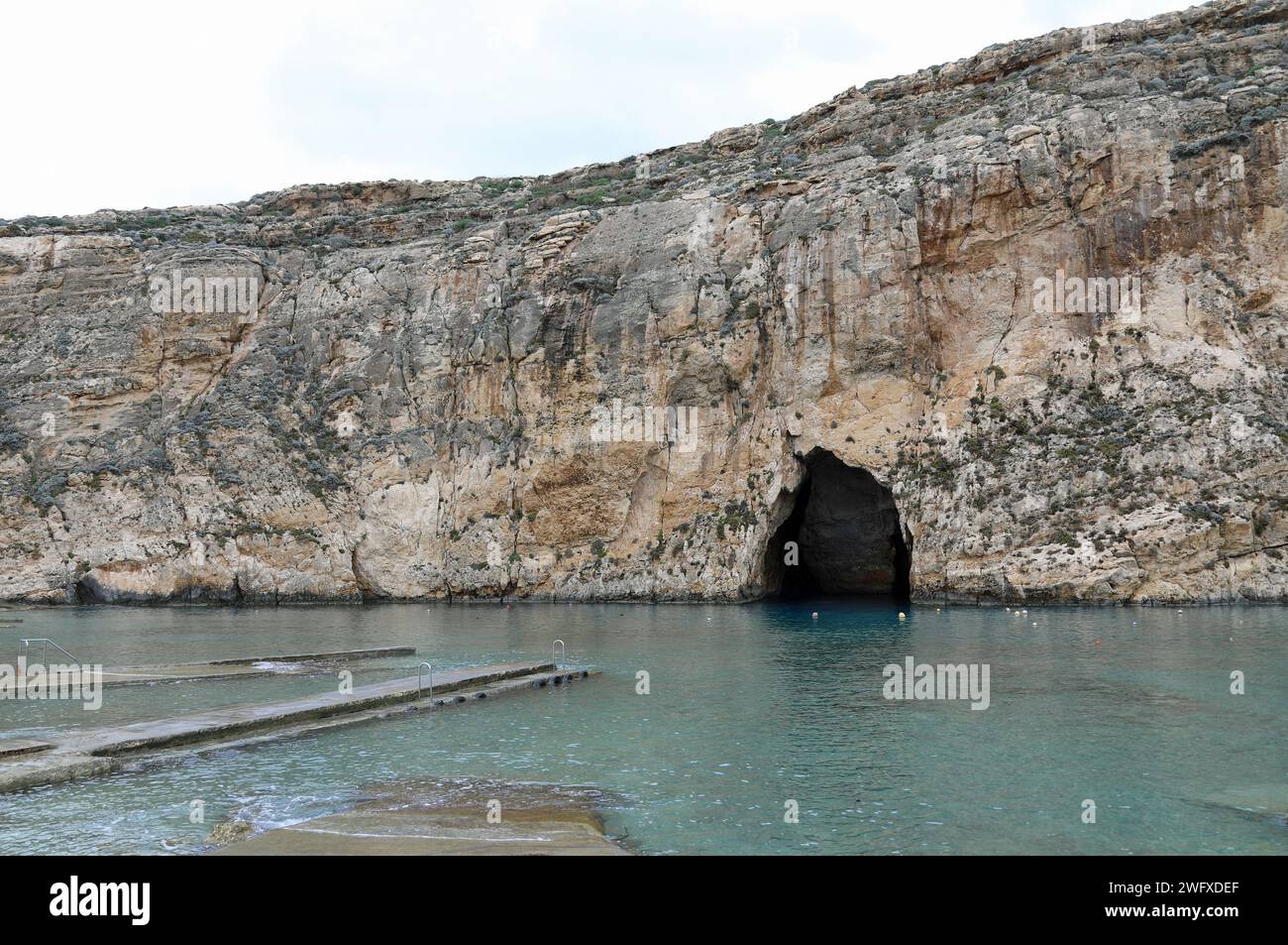 Gozo Inland sea in winter Stock Photo - Alamy