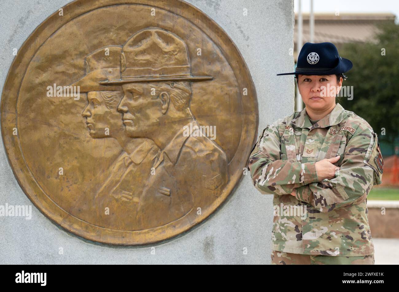 Military Training Instructor Tech. Sgt. Madison Smith poses in front of ...