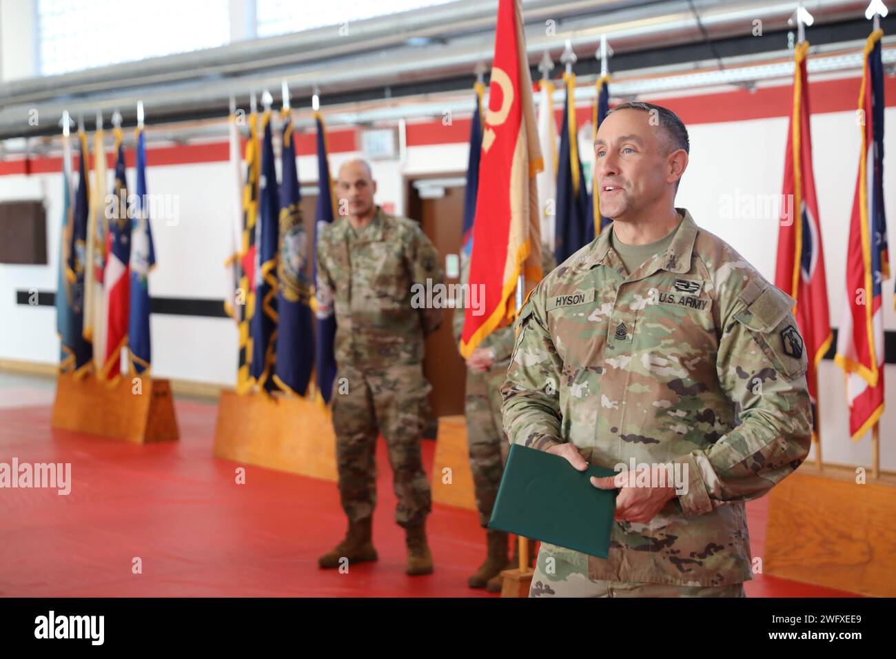 U.S. Army Reserve Command Sgt. Maj. Craig Hyson, principal enlisted ...
