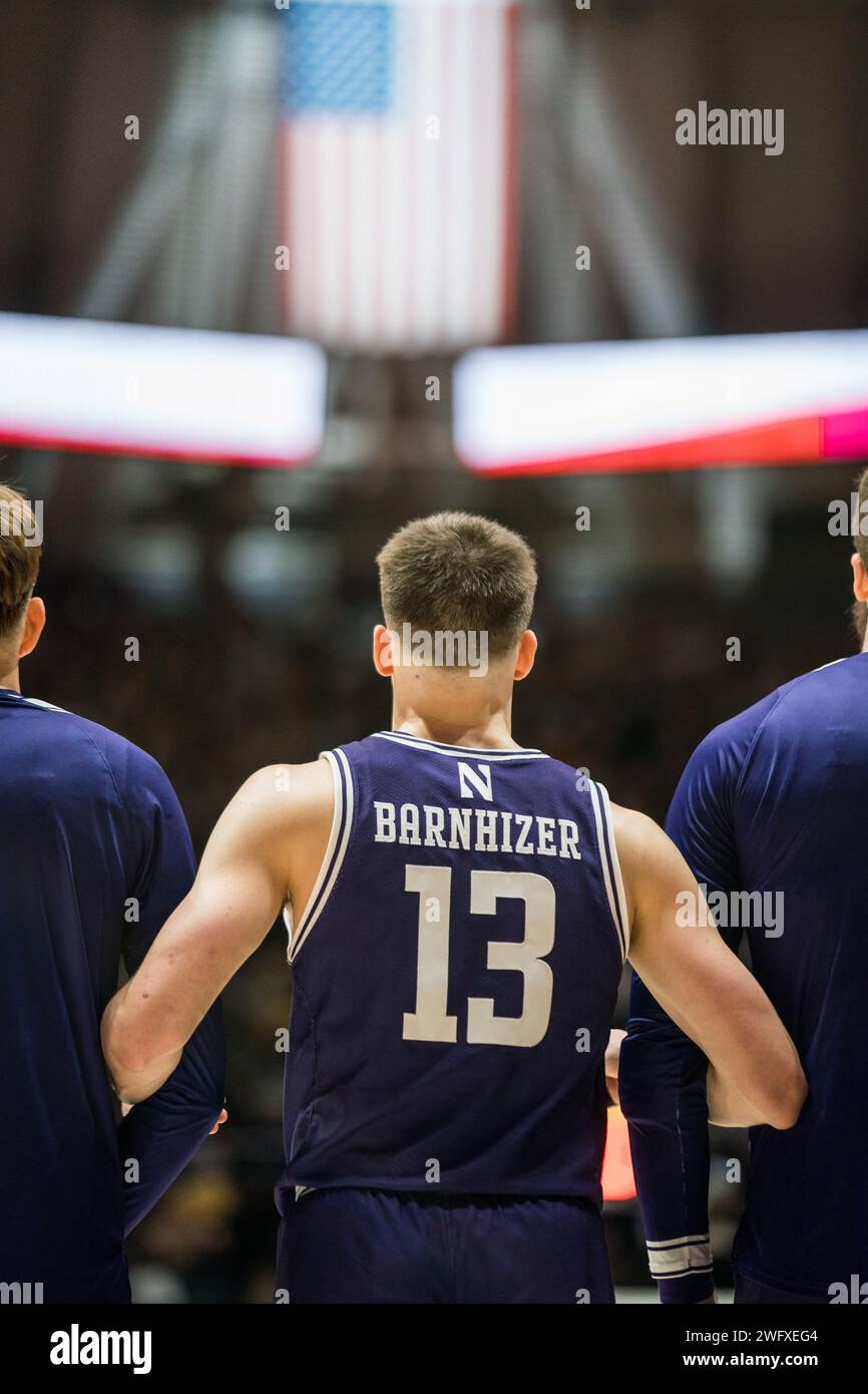 West Lafayette, Indiana, USA. 31st Jan, 2024. Northwestern Wildcats ...