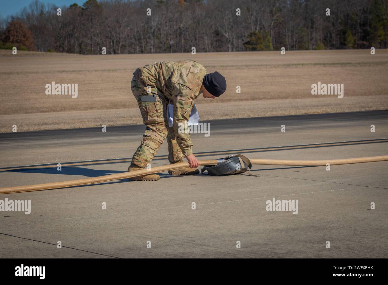 Soldiers from 96th Aviation Support Battalion establish and certify the ...