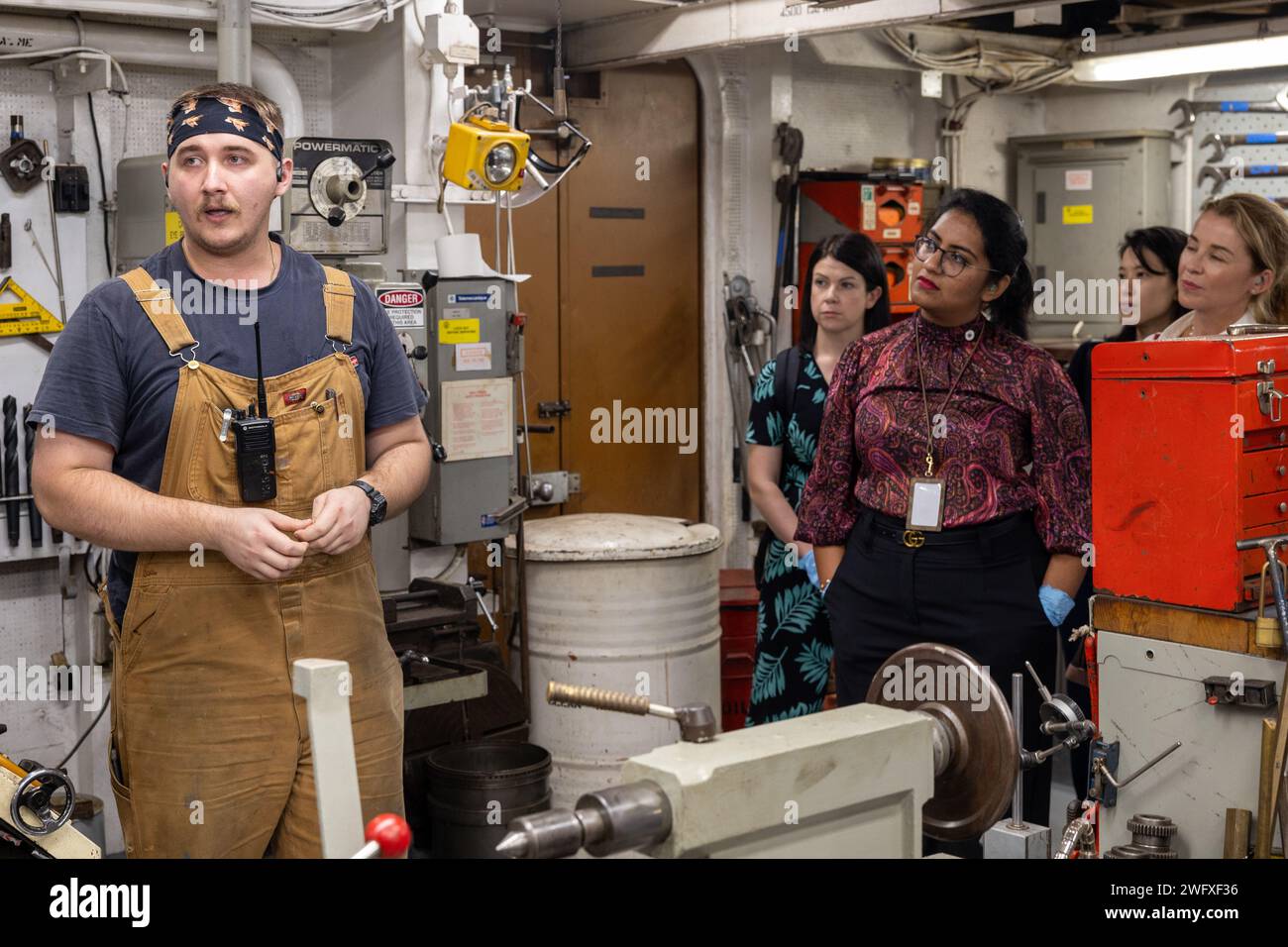 Civilian Mariner Ivan Goretoy, left, 3rd Engineer, Military Sealift ...