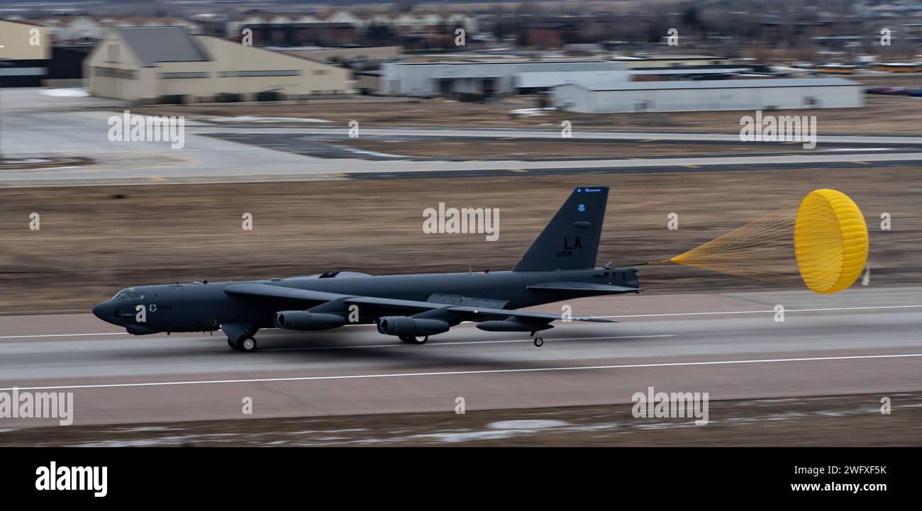 A B-52H Stratofortress assigned to the 20th Bomb Squadron at Barksdale ...