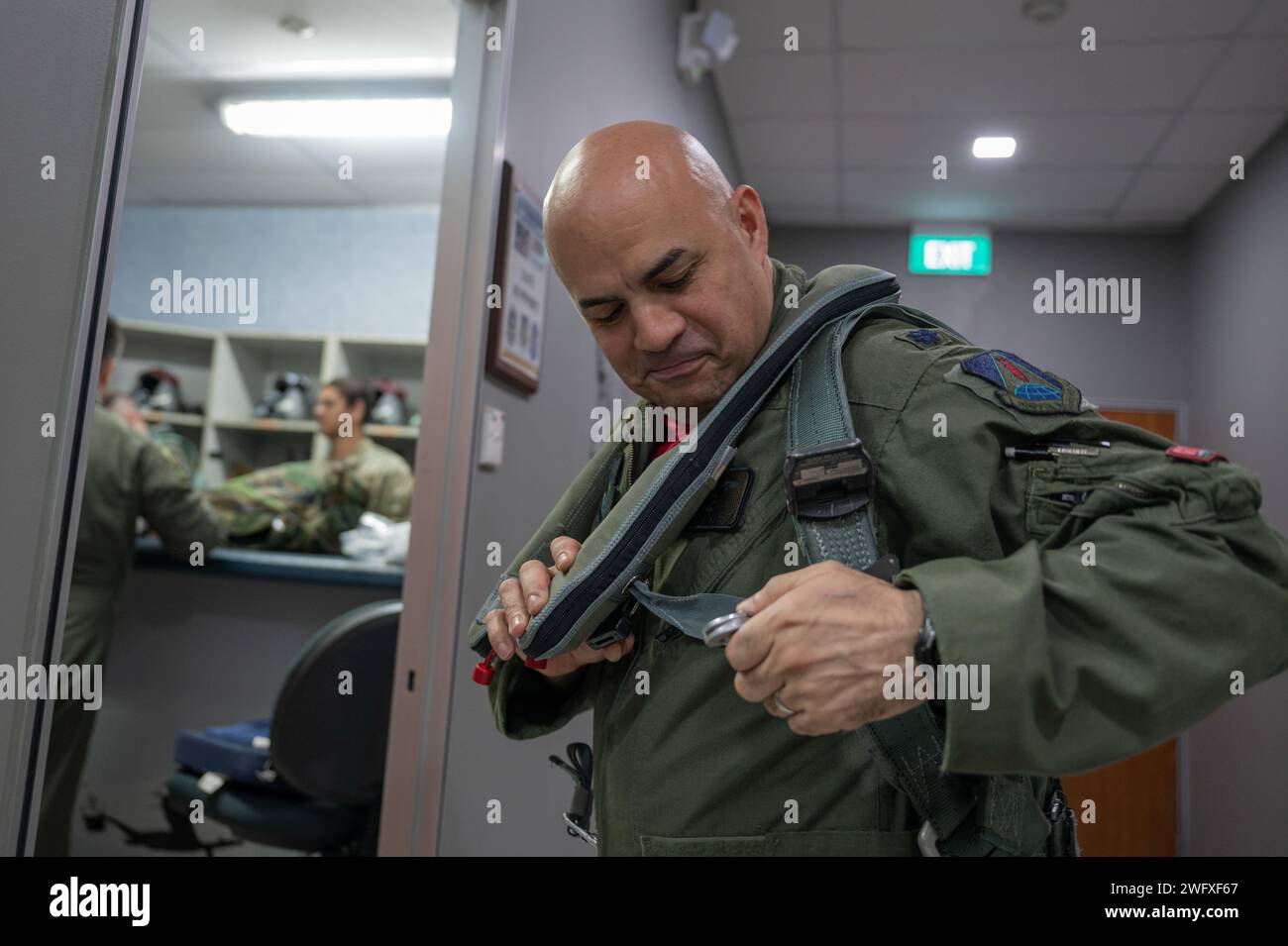 U.S. Air Force Lt. Col. Eric Alvarez, 345th Expeditionary Bomb Squadron ...