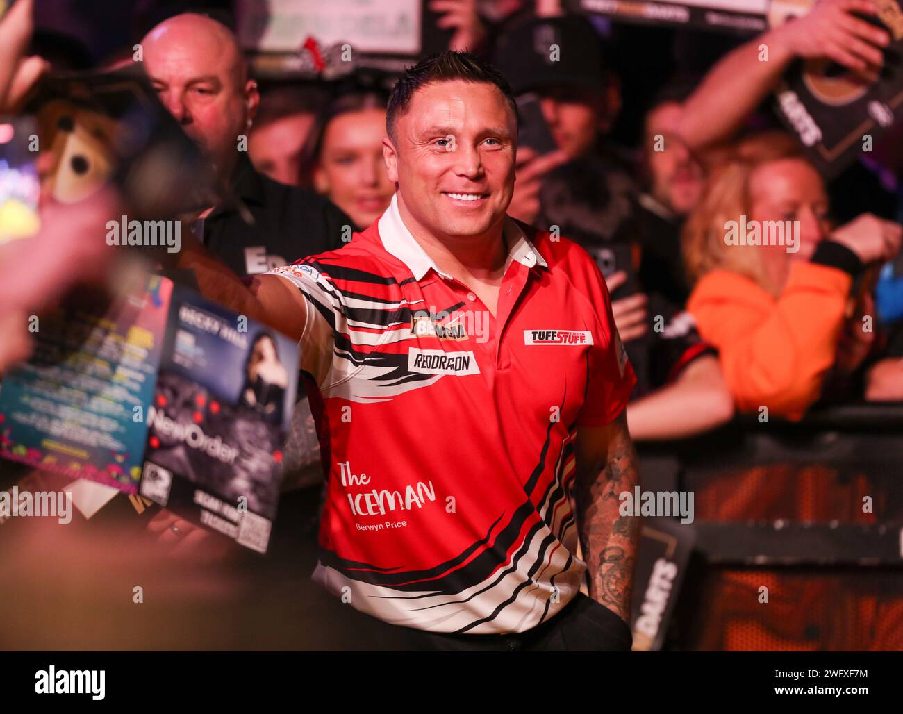 Utilita Arena, Cardiff, UK. 1st Feb, 2024. 2023 PDC Premier League ...