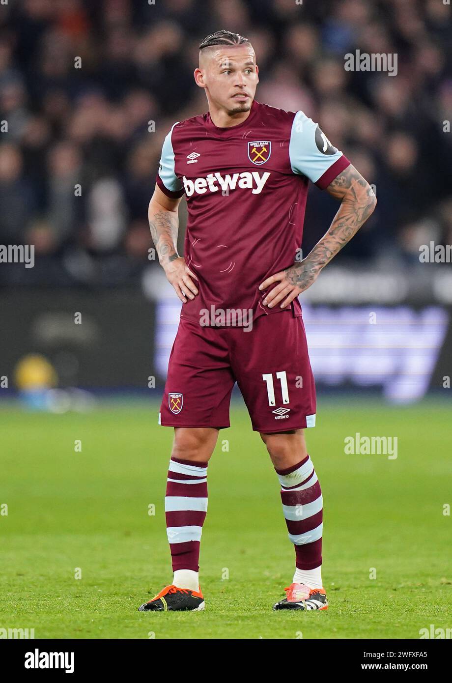 West Ham United's Kalvin Phillips during the Premier League match at ...