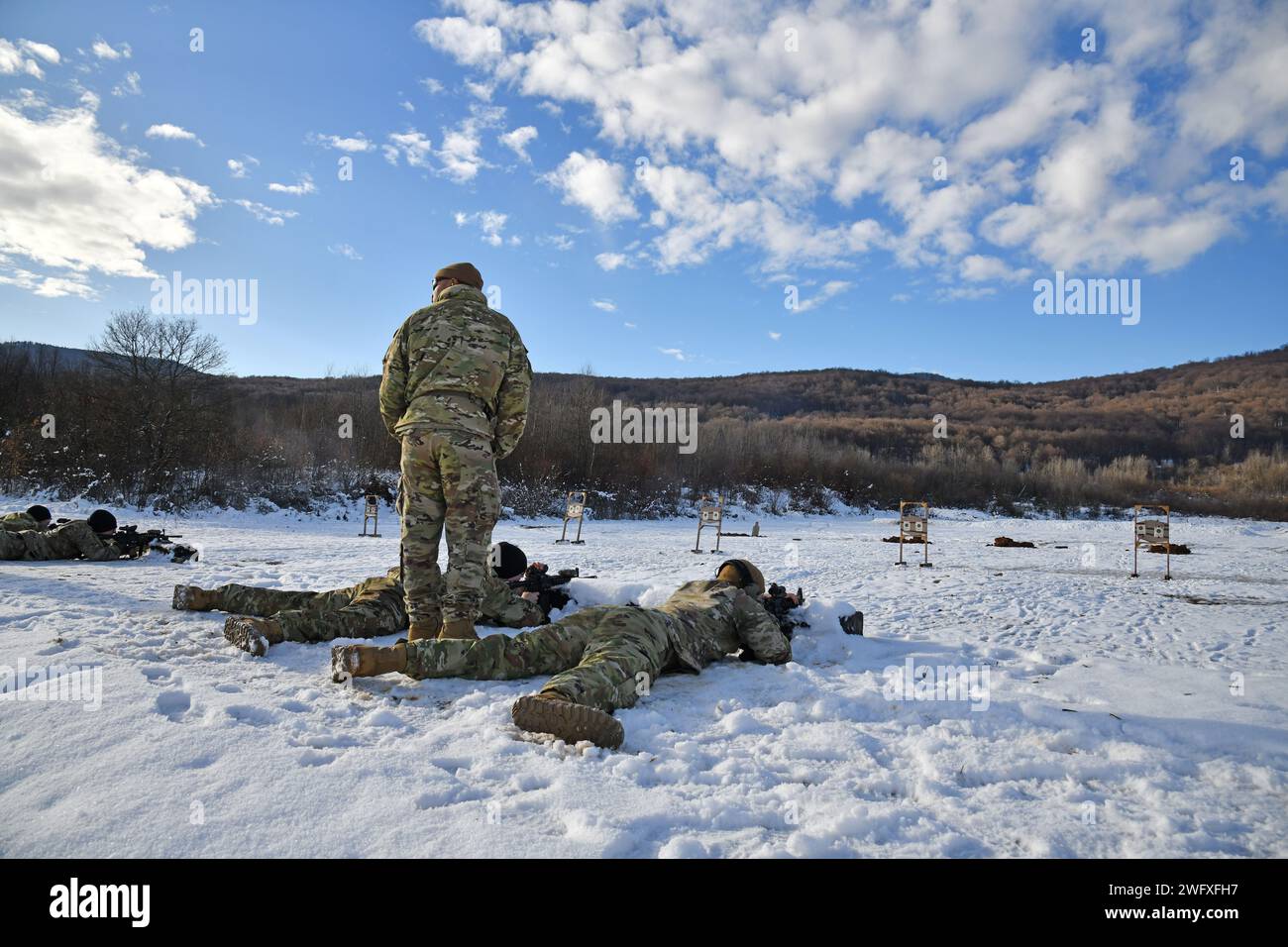 U. S. Army paratroopers assigned to the 54th Brigade Engineer Battalion ...