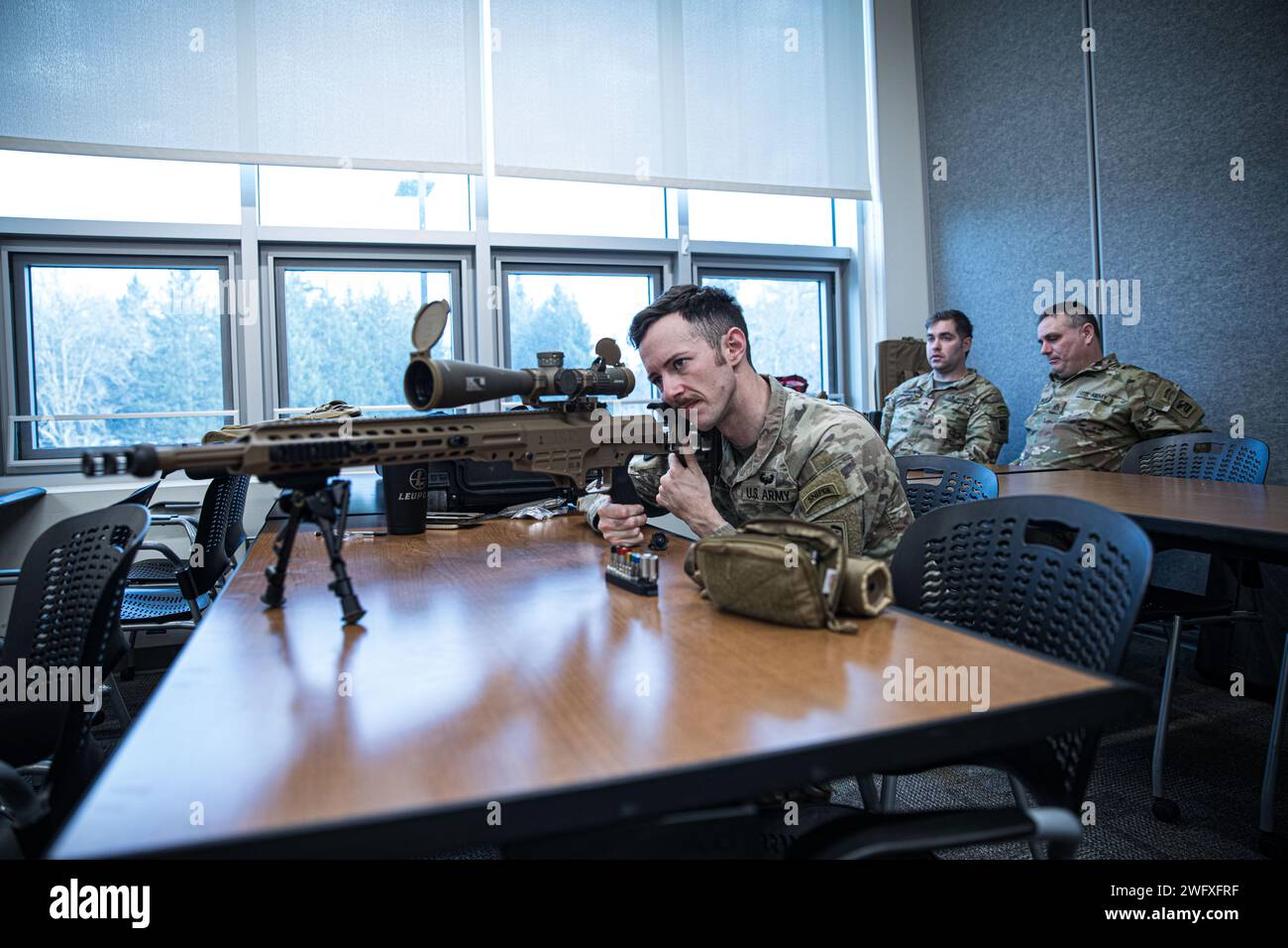 U.S. Army Sgt. Remi Milslagle, a sniper with Headquarters ...