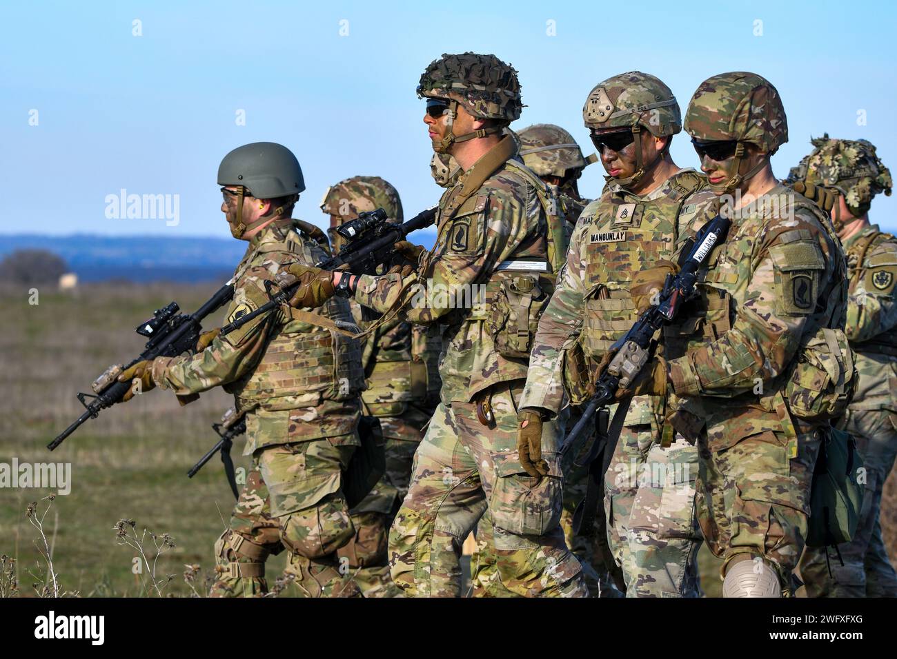 U.S. Army paratroopers assigned to the 173rd Brigade Support Battalion ...
