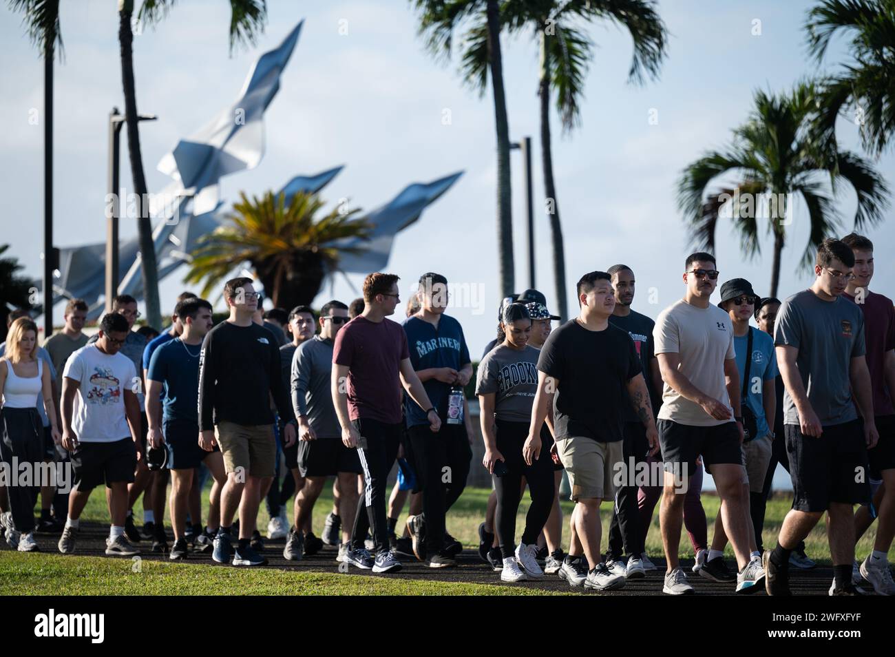 Airmen assigned to Joint Base Pearl Harbor-Hickam participate in a two ...