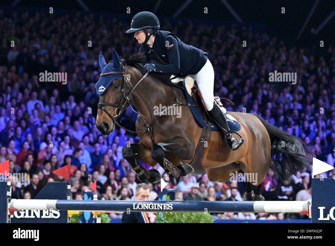 AMSTERDAM - Jeanne Sadran with Dexter de Kerglenn during the Longines ...