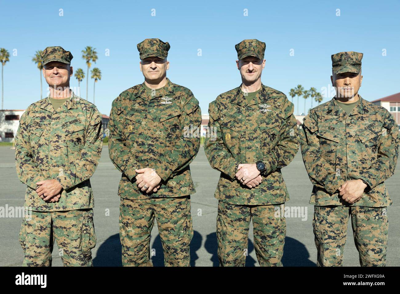 From left to right, U.S. Marine Corps Maj. Gen. Bradford J. Gering, I ...