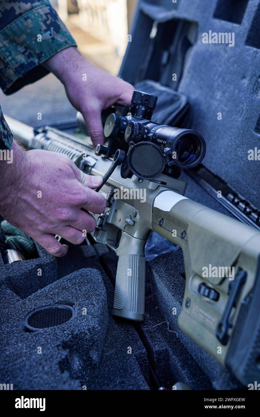 U.S. Marine Sgt. Samuel McDonald, assigned to Combat Logistics ...