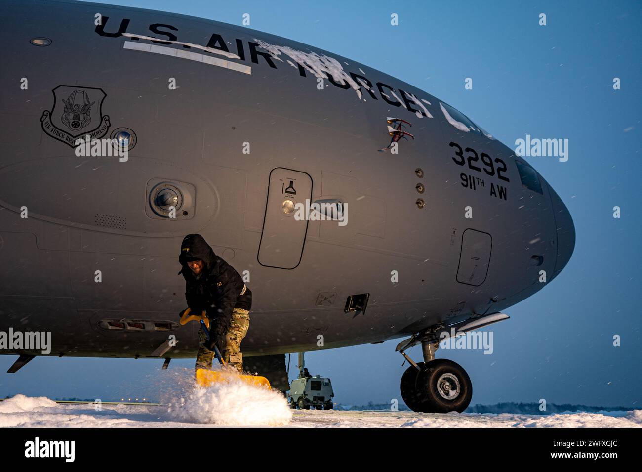 Senior Airman Najani Palomino, 911th Aircraft Maintenance Squadron crew ...