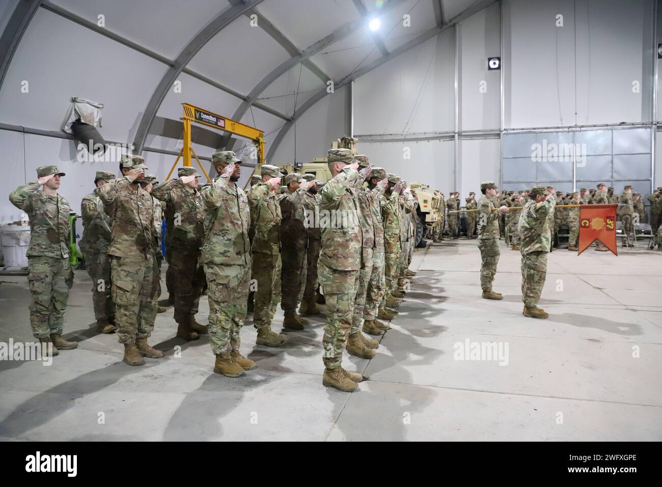 U.S. Army Soldiers of Charlie Company, 87th Division Sustainment ...