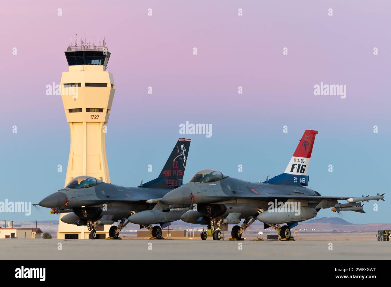 The 412th Test Wing unveiled two F-16s assigned to the 416th Flight ...