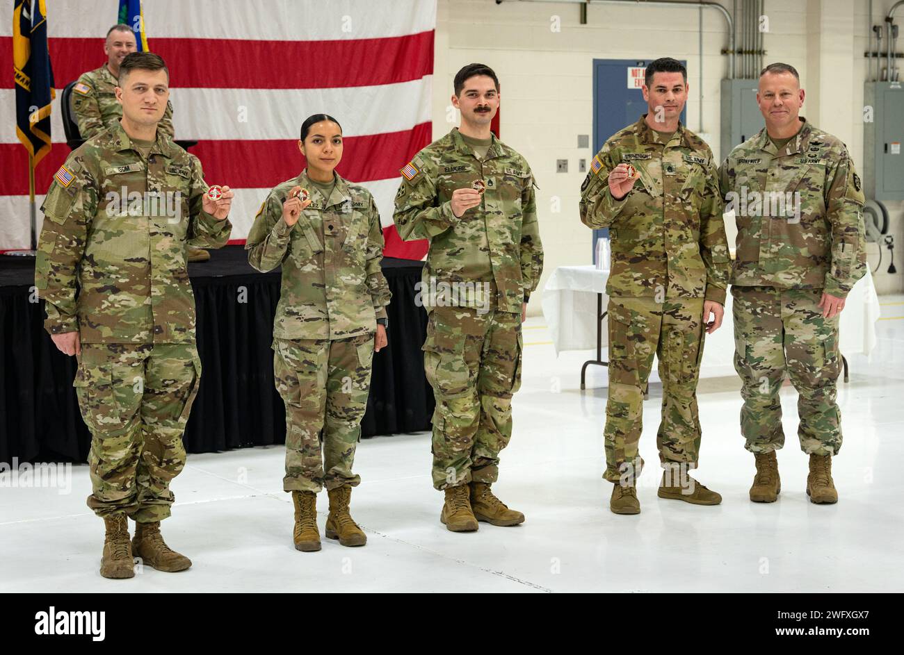 Brig. Gen. Alan Gronewold, Adjutant General, Oregon (right), formally ...