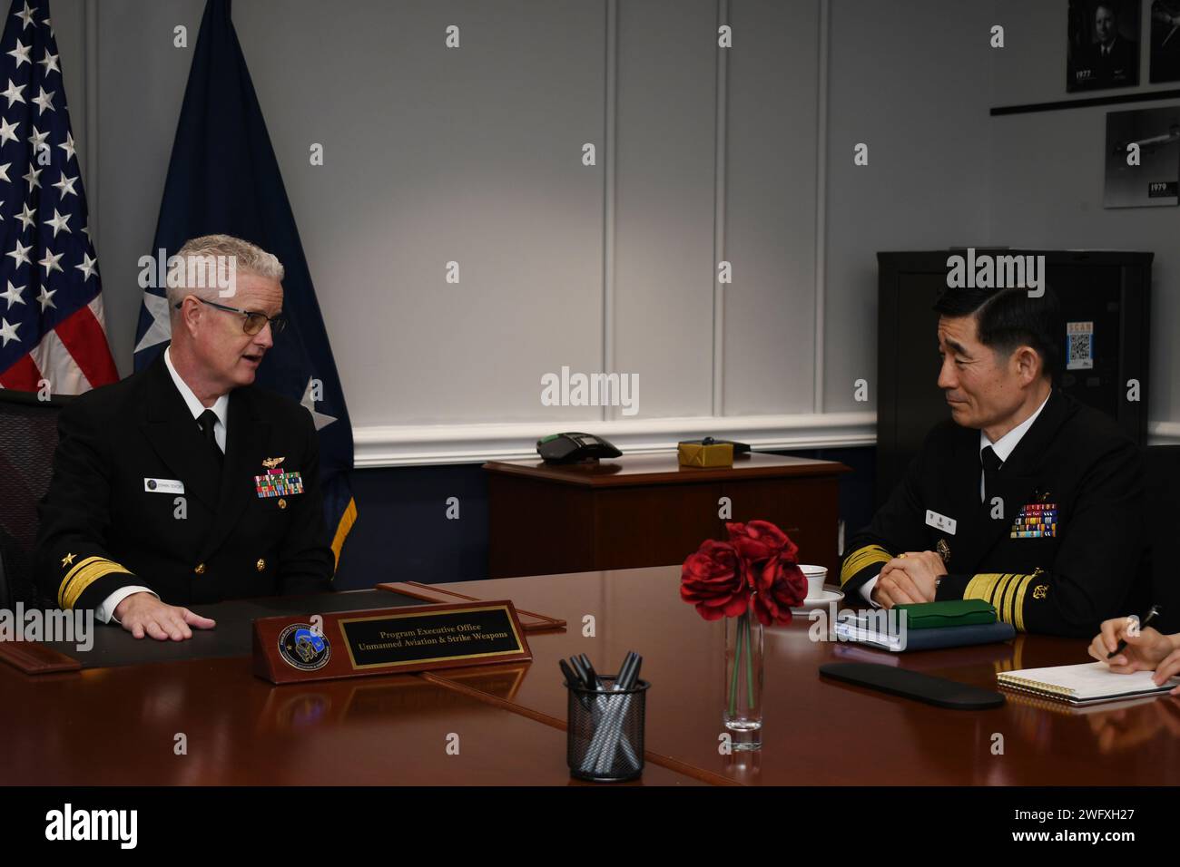 PATUXENT RIVER (Jan. 31, 2024) - Republic of Korea Chief of Naval Operations Adm. Yang Yong-mo ...