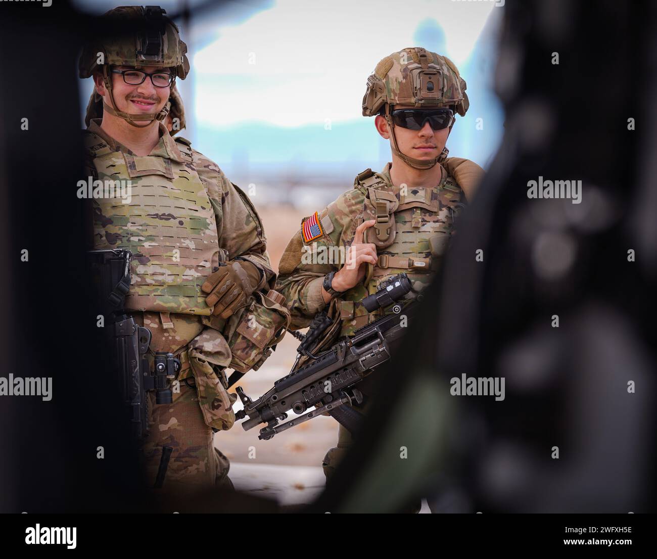 Soldiers with the 2nd Battalion, 112th Infantry Regiment, 56th Stryker ...