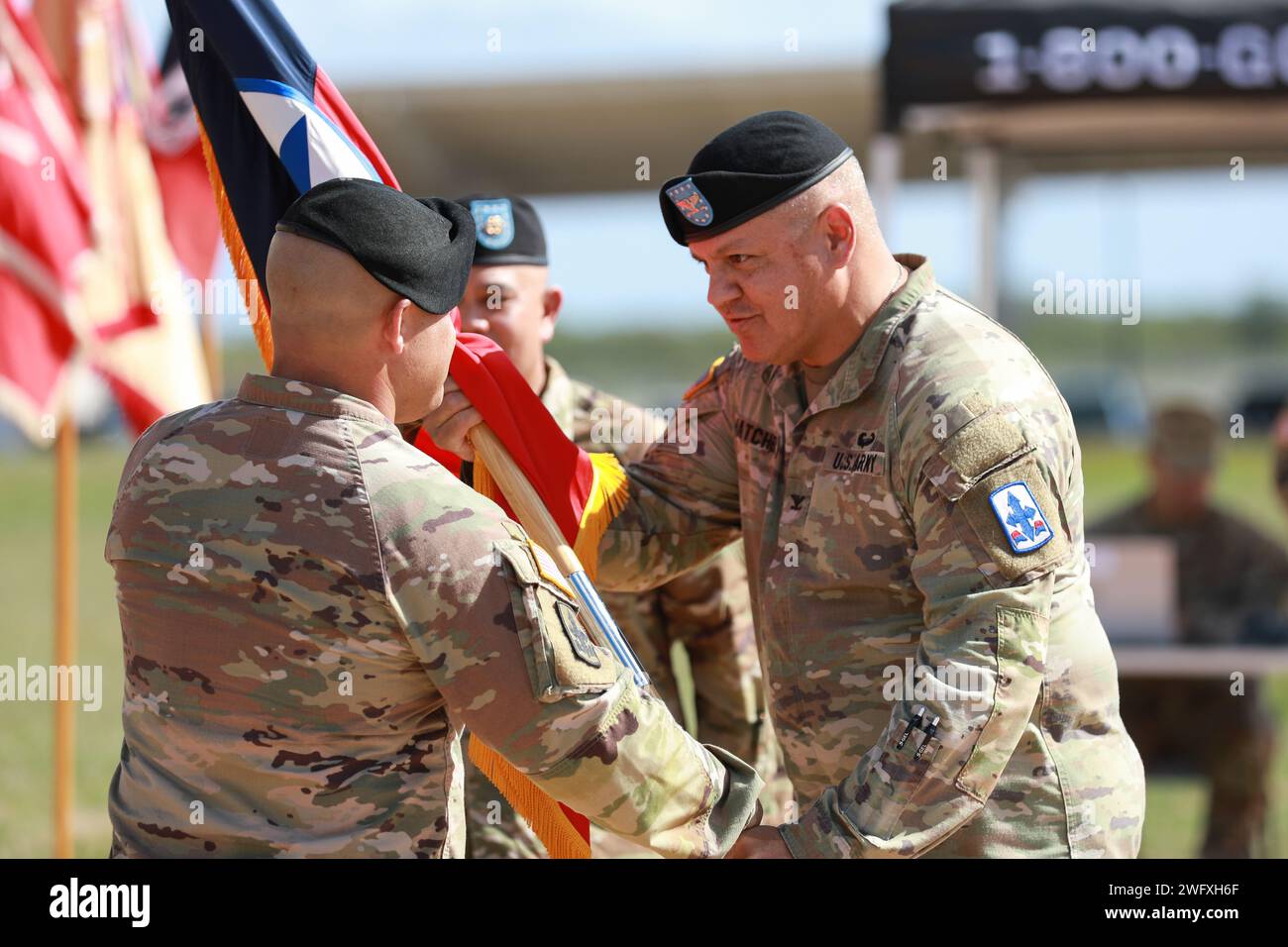 U.S. Army Col. David T. Hatcher, commander of the 29th Infantry Brigade ...