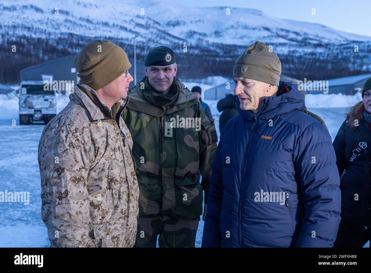 U.S. Marine Corps Lt. Col. Thomas E. Driscoll (left), the battalion ...