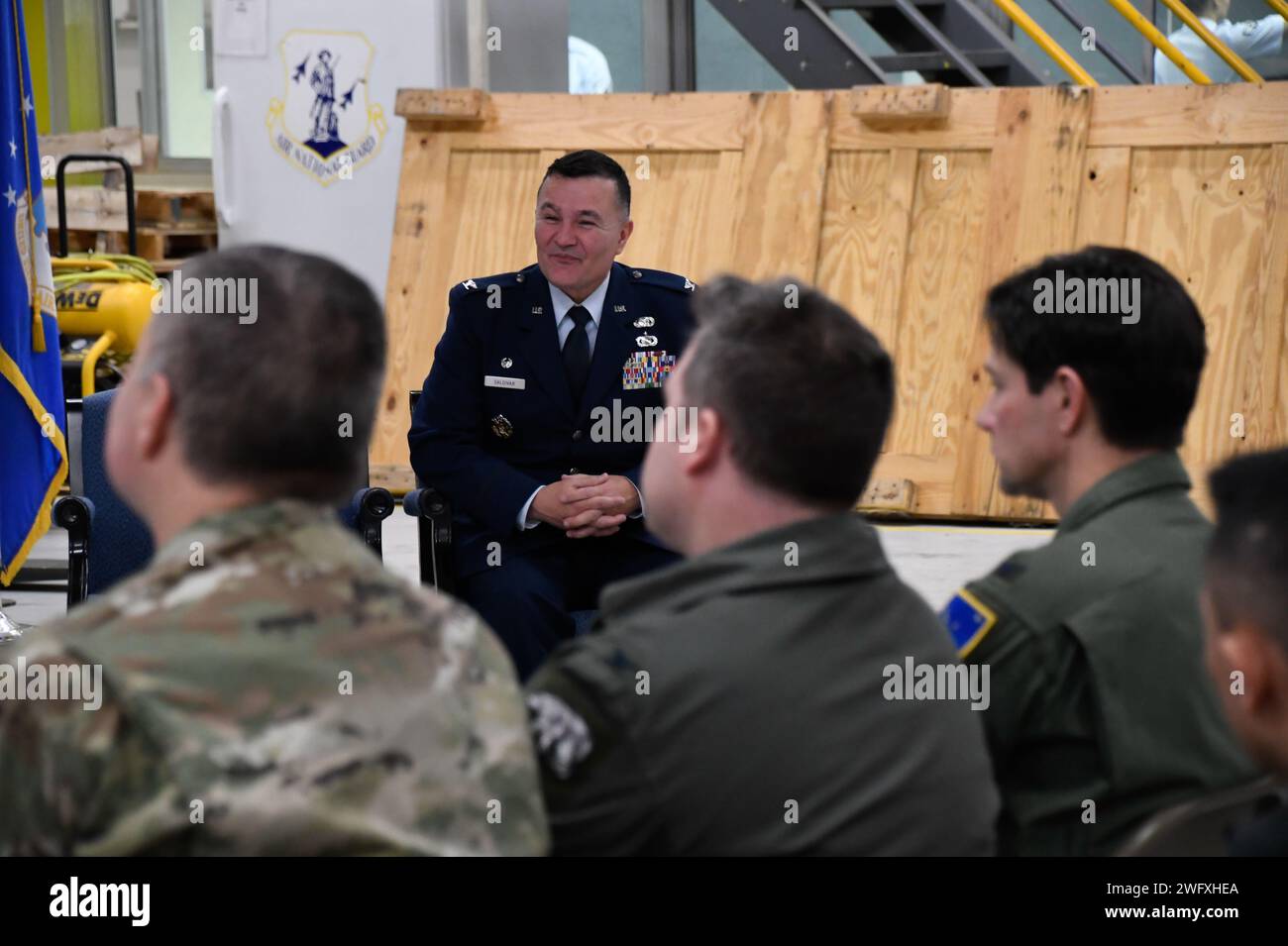 U.S. Air National Guard Col. Randy Saldivar, the commander of the 168th ...