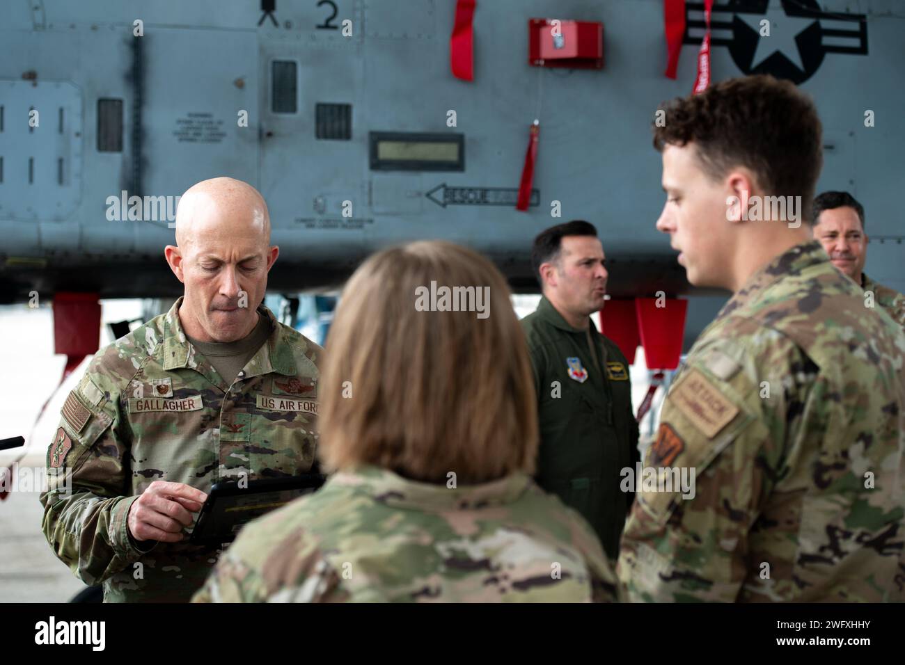 U.S. Air Force Col. Michael Gallagher, 23rd Mission Support Group ...