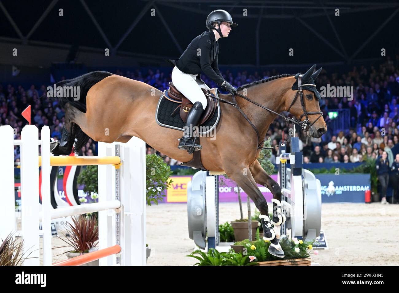 AMSTERDAM - Aura Vasama with Canto Bruno during the Longines FEI ...