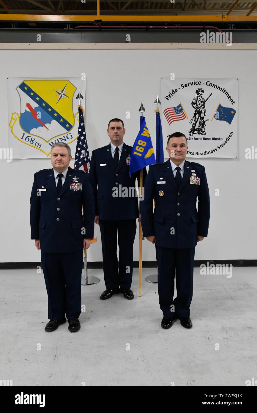 U.S. Air National Guard Col. Randy Saldivar, the commander of the 168th ...