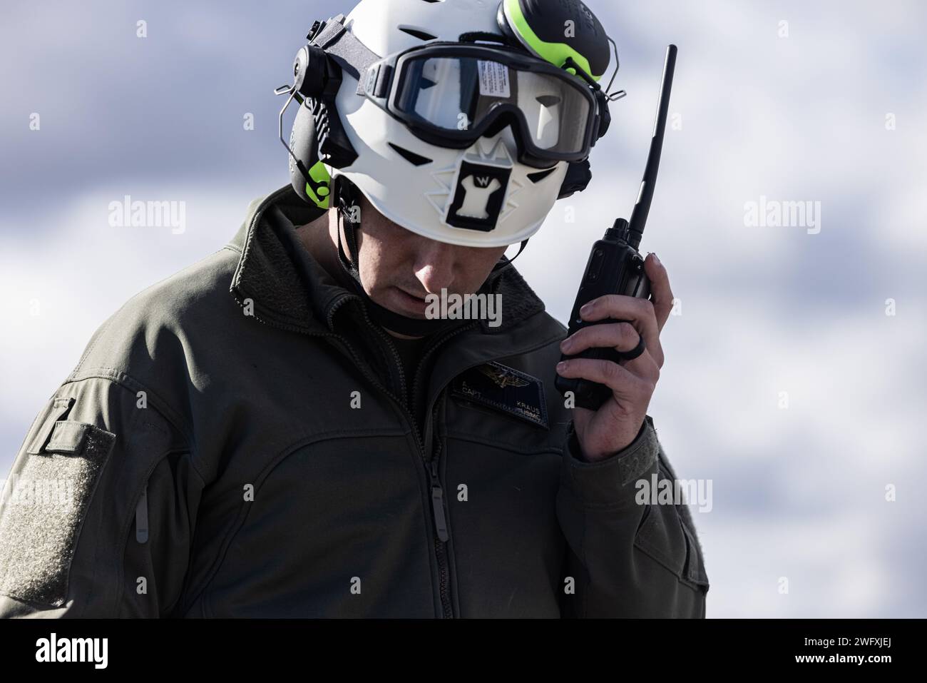 U.S. Marine Corps Capt. Alexander Kraus, a Baltimore native, and an MV ...