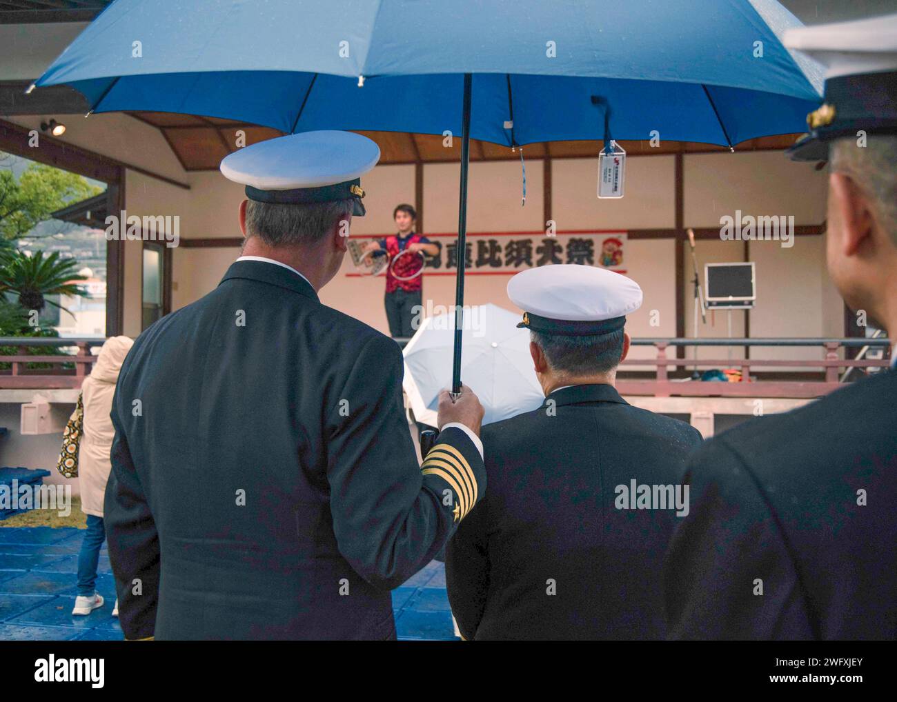 Capt. Michael Fontaine, Commander, Fleet Activities Sasebo, and Japan Maritime Self-Defense ...