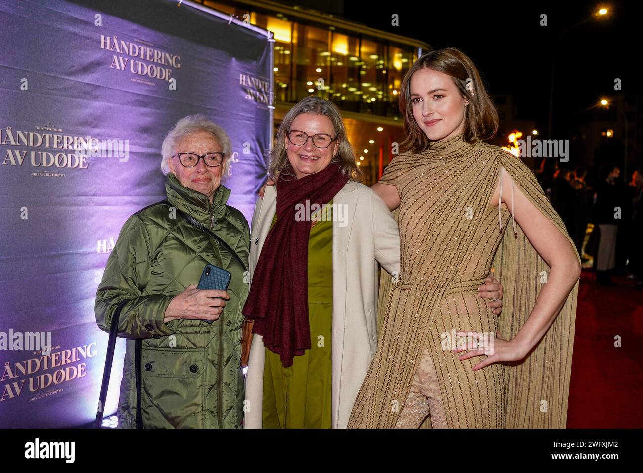 Oslo 20240201.Actress Renate Reinsve together with mother and ...
