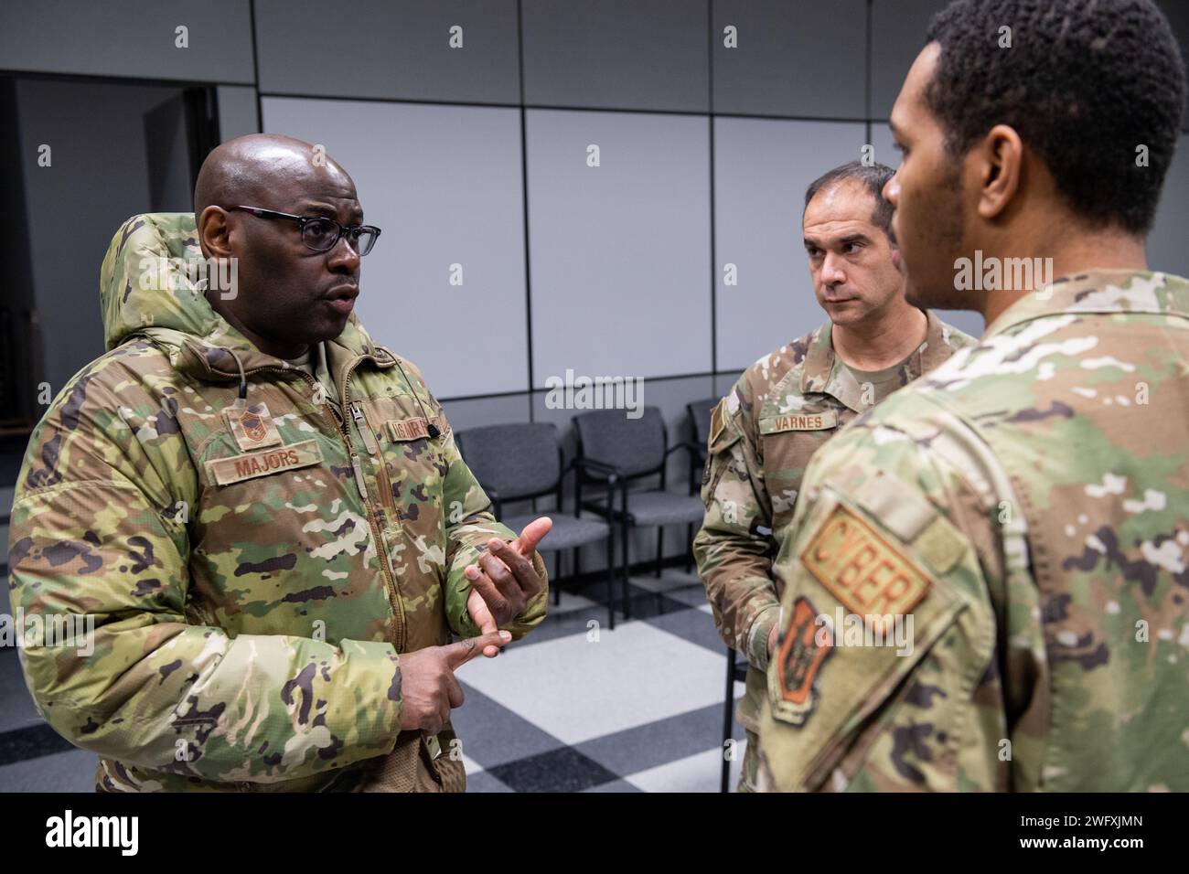 U.S. Air Force Senior Master Sgt. Vincent Majors, communications flight ...