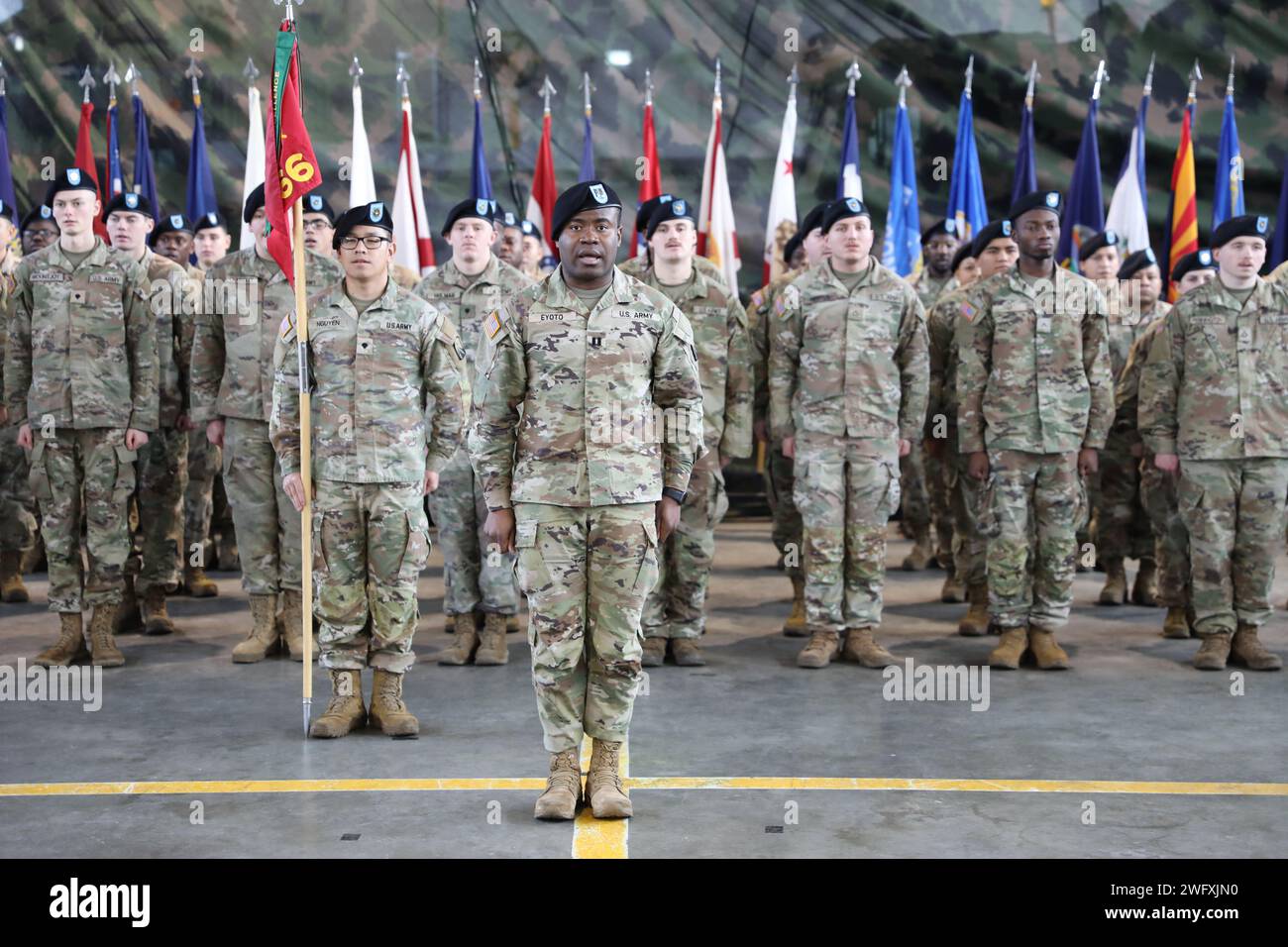 U.S. Army Capt. Elijah Eyoto, incoming commander, 66th Transportation ...