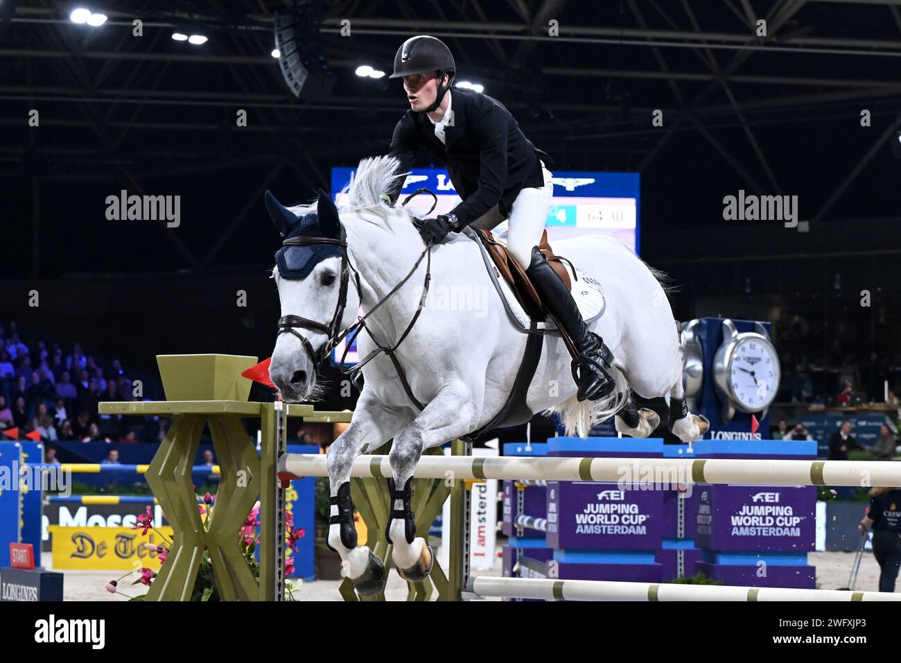 AMSTERDAM - Lars Kersten with Hallilea during the Longines FEI Jumping ...