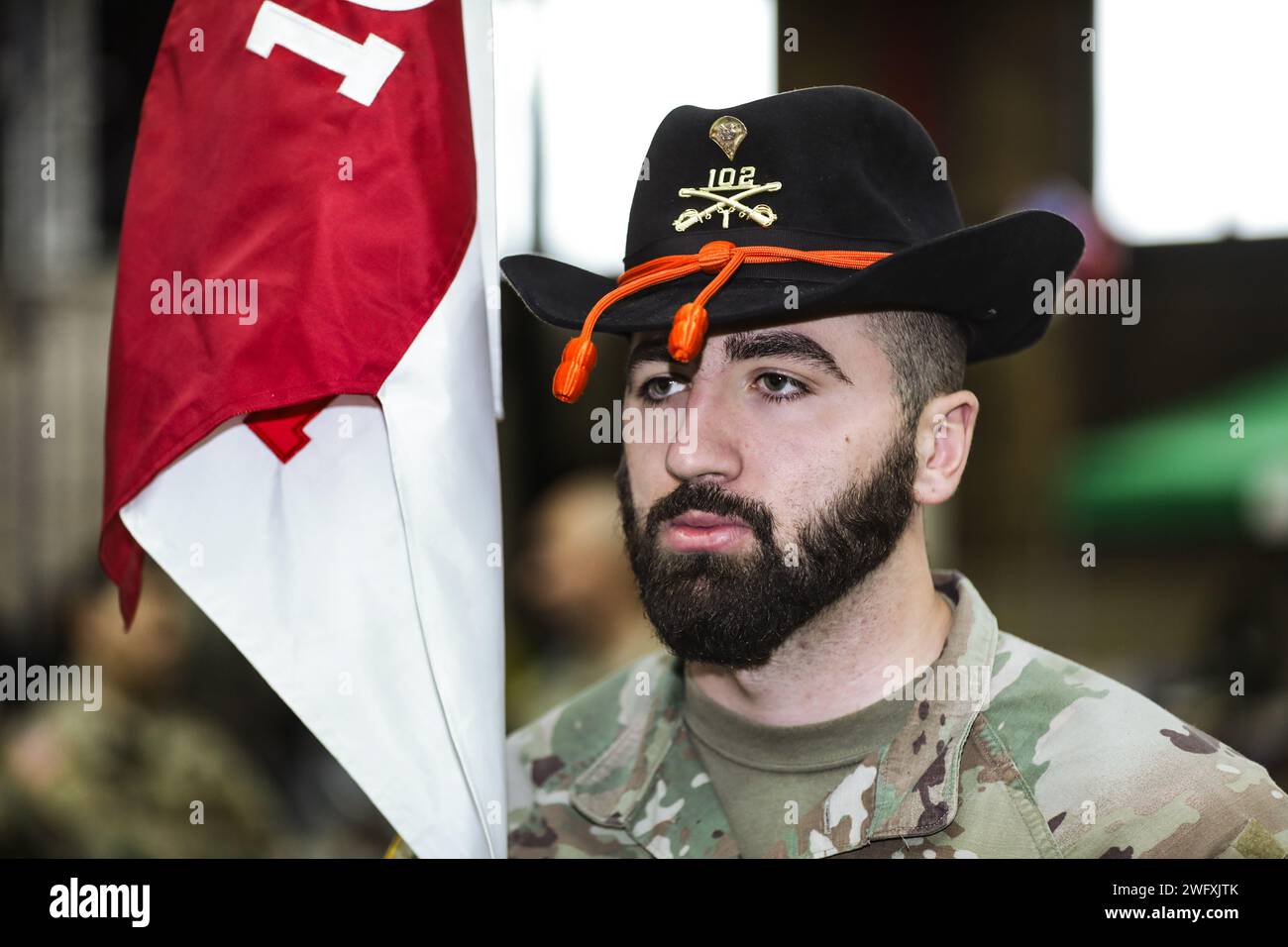 U.S. Army Soldiers with the 102nd Cavalry Regiment, 44th Infantry ...