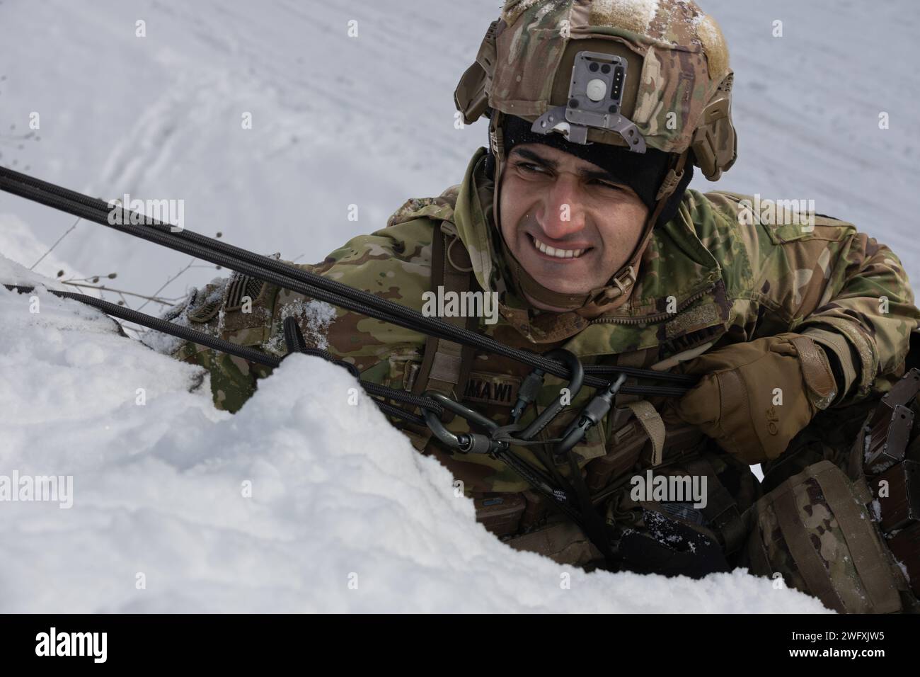 Sergeant James Alsulaimawi, a member of the 1st Brigade Combat Team ...