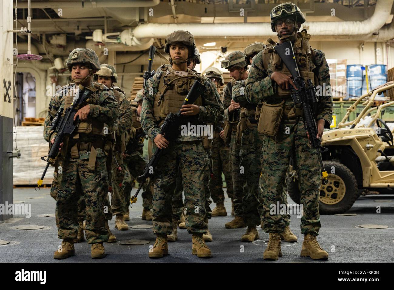 U.S. Marines with Combat Logistics Battalion 31, 31st Marine ...