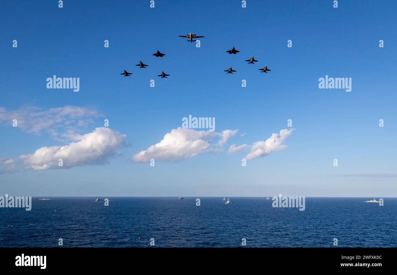 240117-N-TD381-1484 AT SEA (Jan. 17, 2024) Ships from the Japan ...