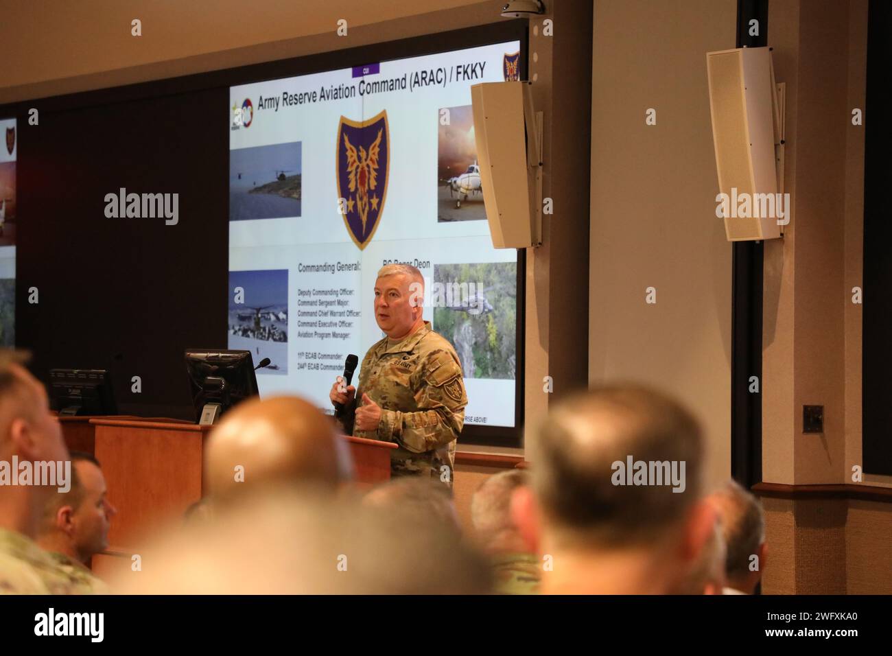 Brig. Gen. Roger Deon, commander of Army Reserve Aviation Command ...